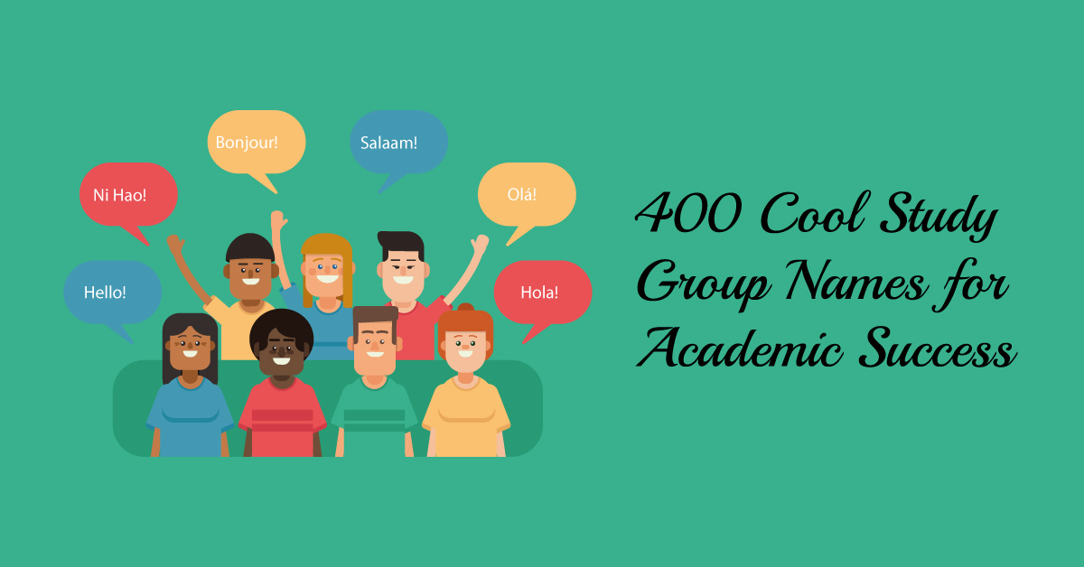 400+ Cool Study Group Name Ideas